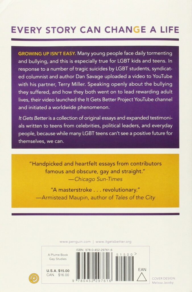 IT GETS BETTER Hardcover Book – It Gets Better